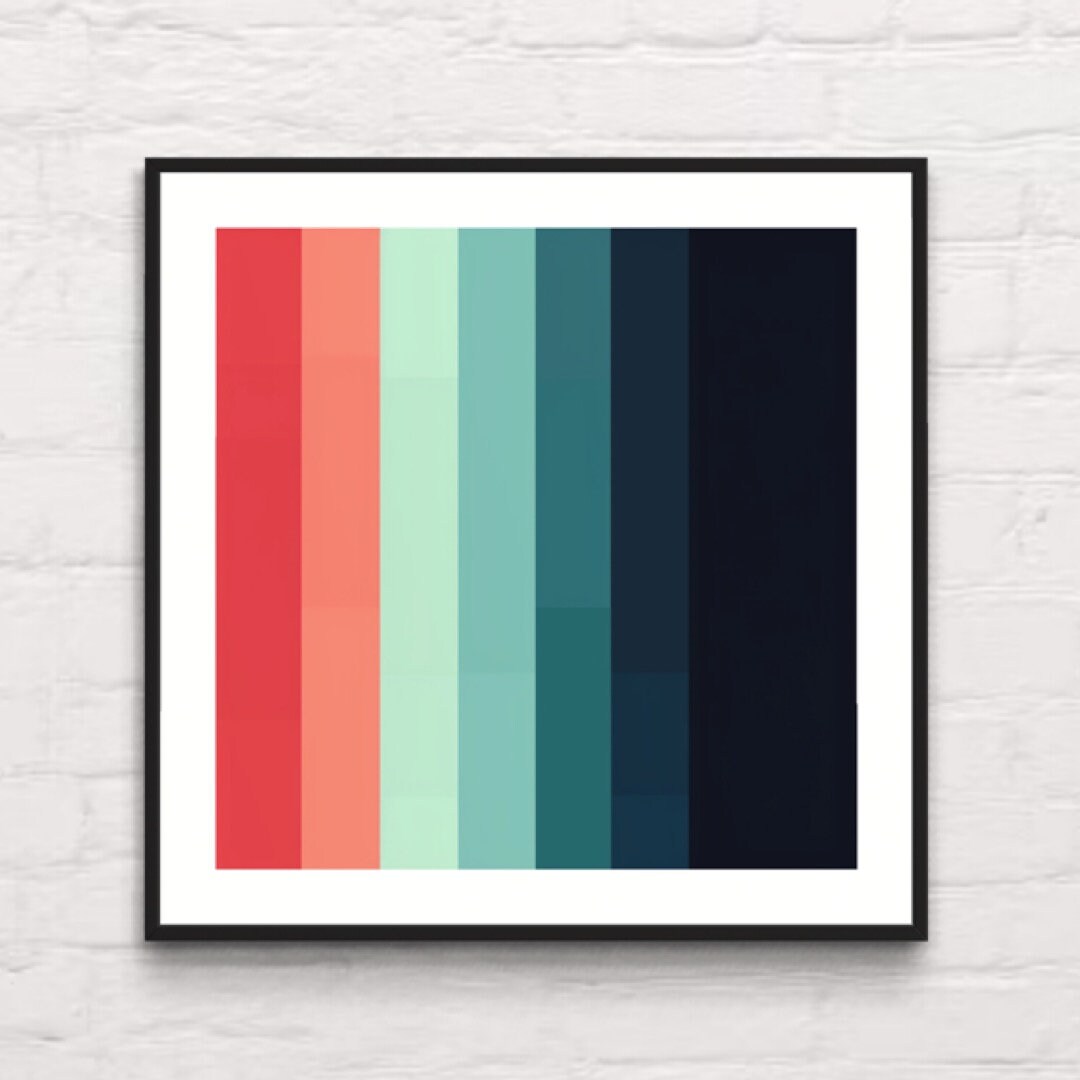 Download → "modern Minimal 1" / Mid Century Modern / Minimal Print ...