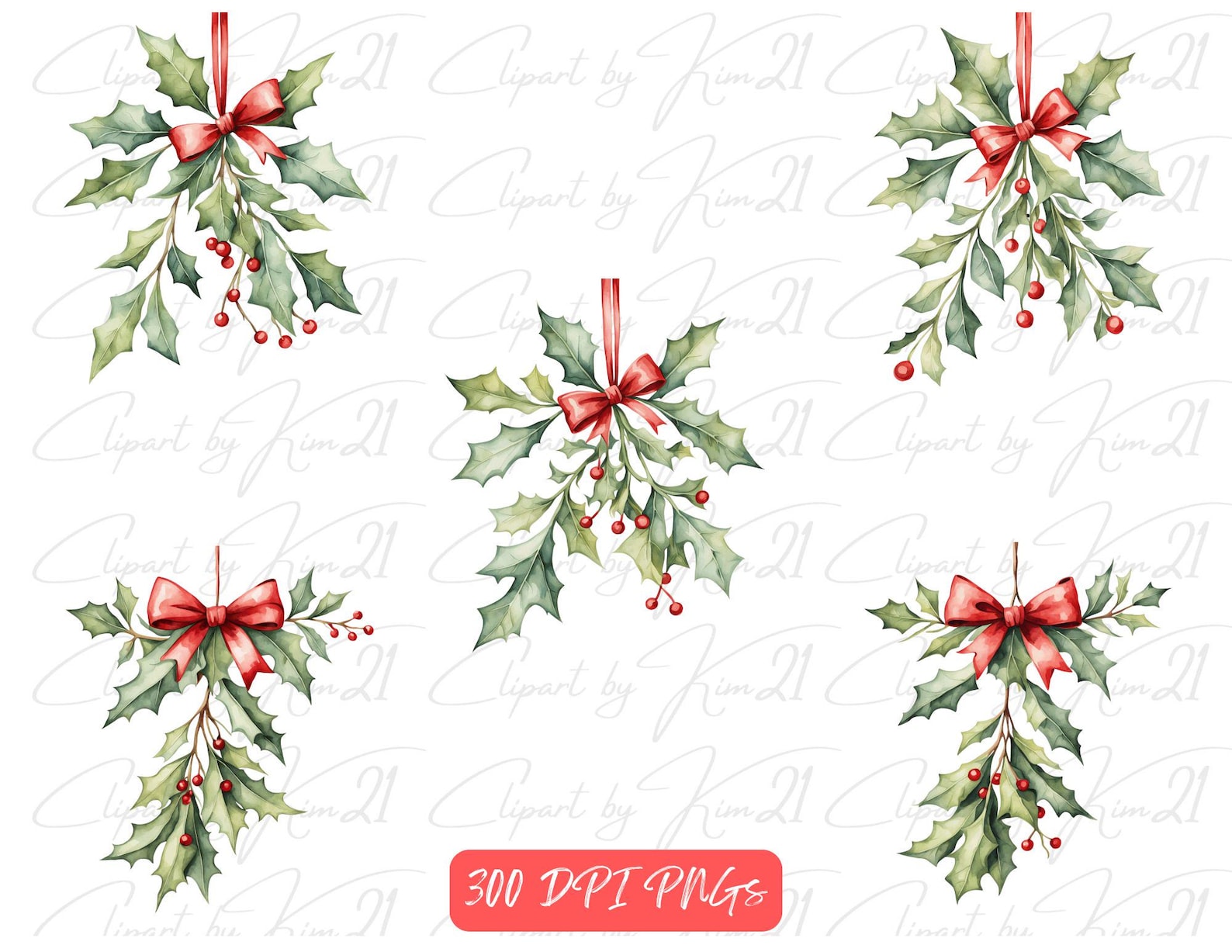 20 Mistletoe | Mistletoe Clipart | Holiday Graphics | Holiday Decor ...