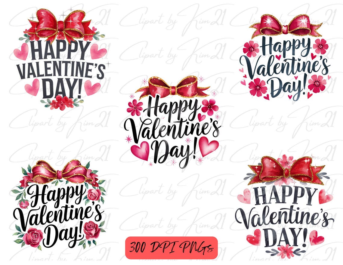 20 Happy Valentine's Day | Valentine Clipart | St Valentine's Day ...