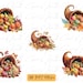 20 Thanksgiving Cornucopia | Thanksgiving Clipart | Fall Decor Clipart ...