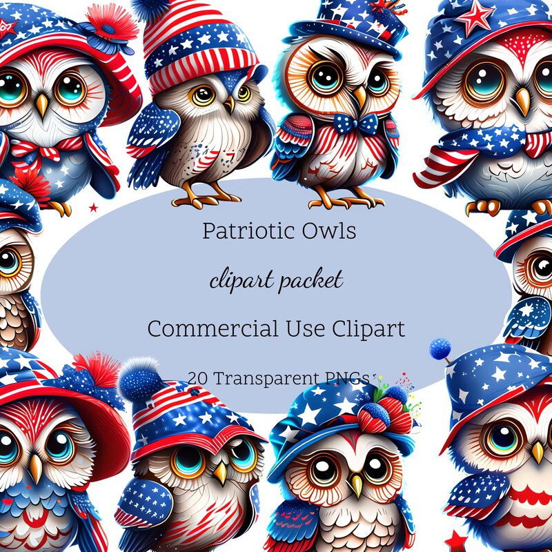 Patriotic Owl - Etsy