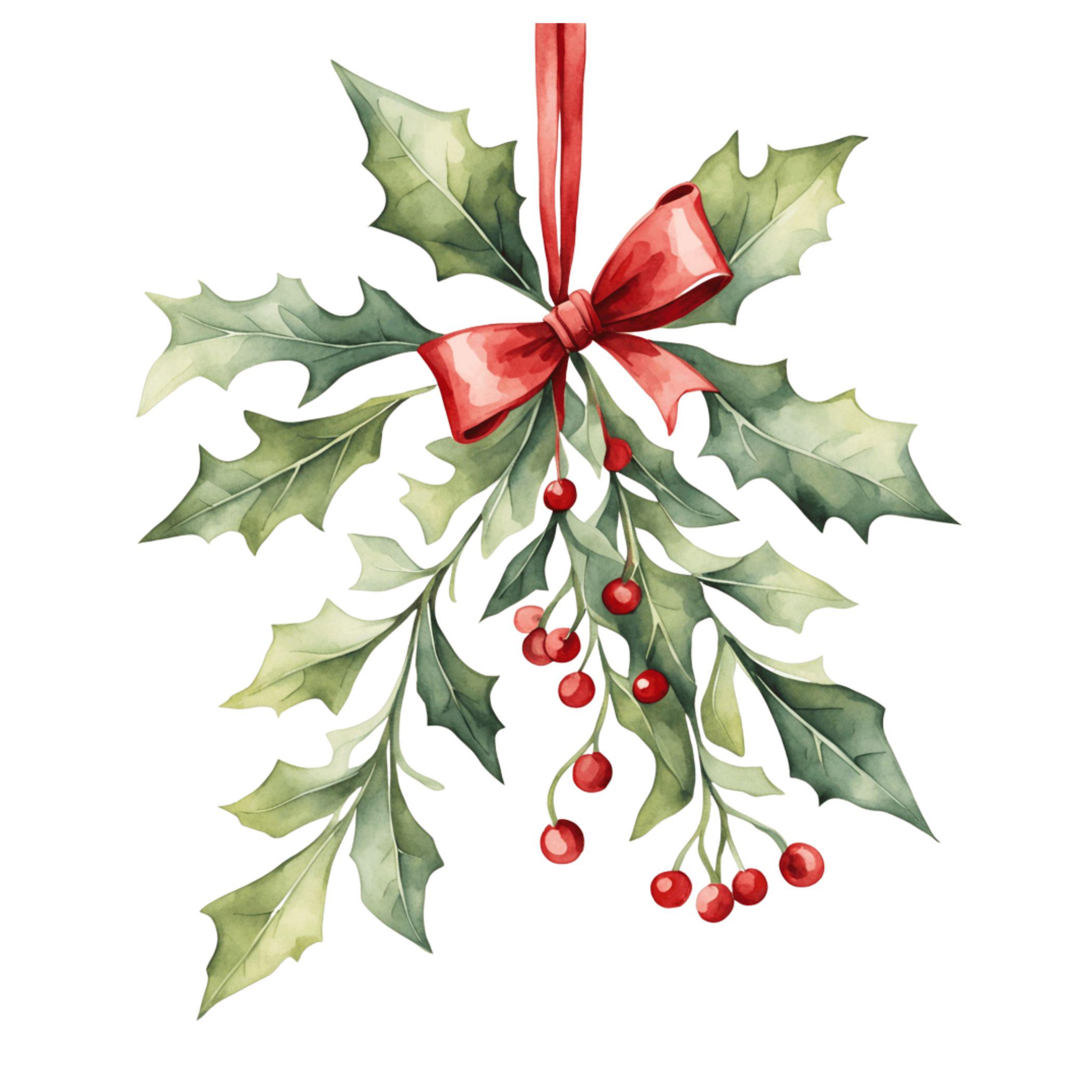 20 Mistletoe | Mistletoe Clipart | Holiday Graphics | Holiday Decor ...