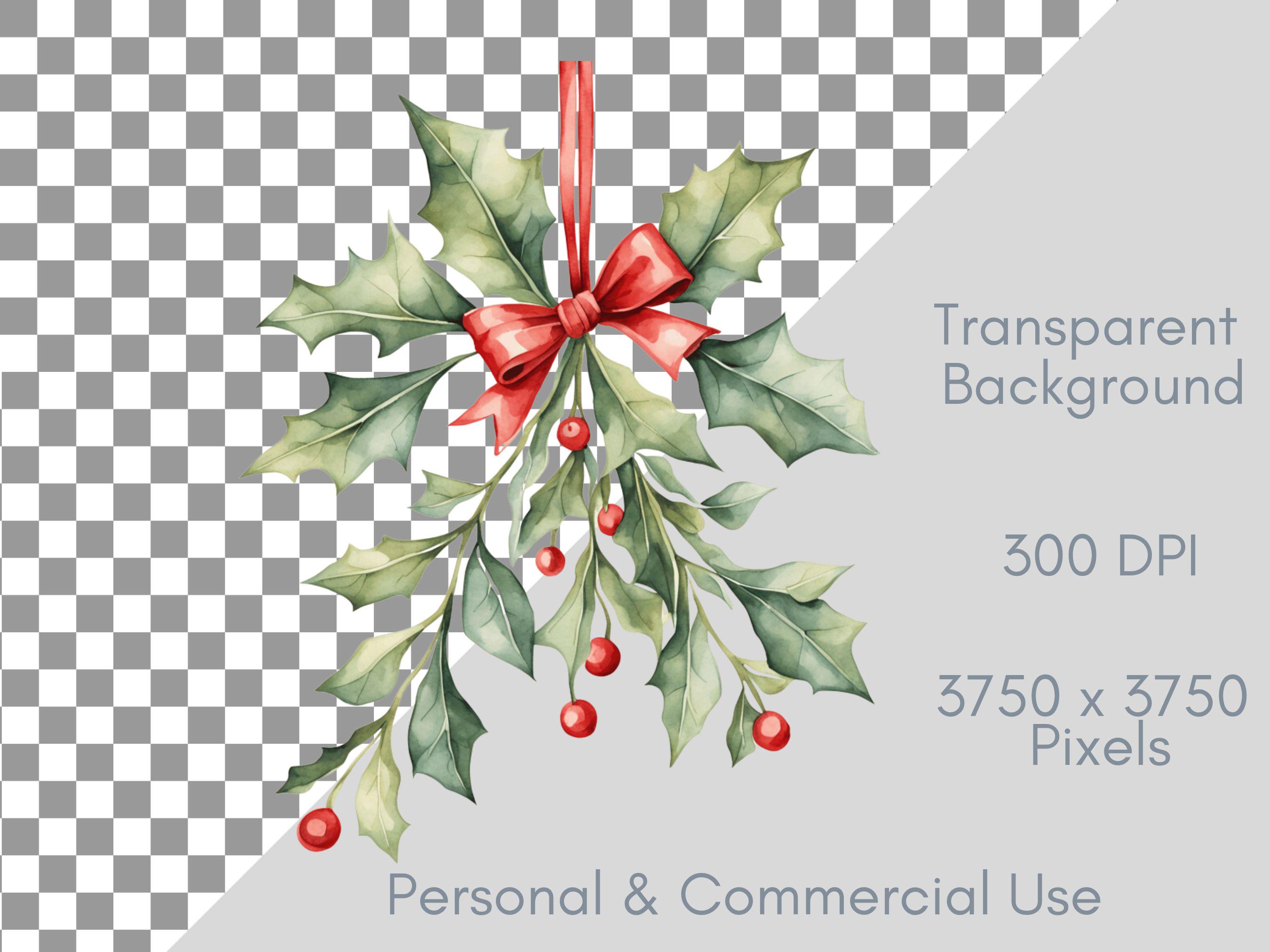 20 Mistletoe | Mistletoe Clipart | Holiday Graphics | Holiday Decor ...