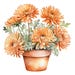 20 Orange Mums | Autumn Clipart | Fall Clipart | Autumn Graphics | Fall ...