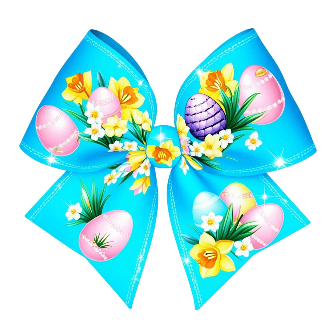20 Blue Easter Coquette Bows PNG | Easter Bows | Blue Easter Coquette ...