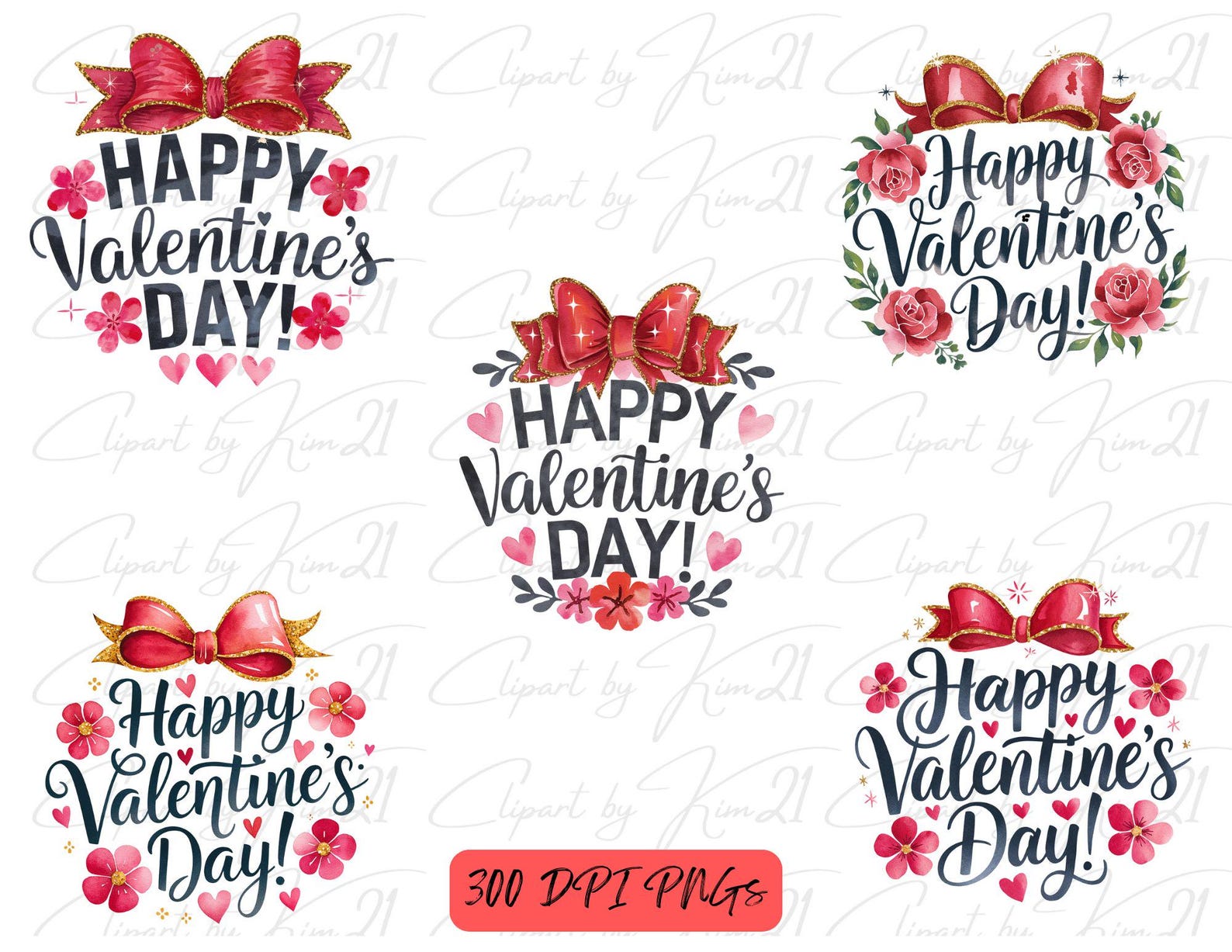 20 Happy Valentine's Day | Valentine Clipart | St Valentine's Day ...