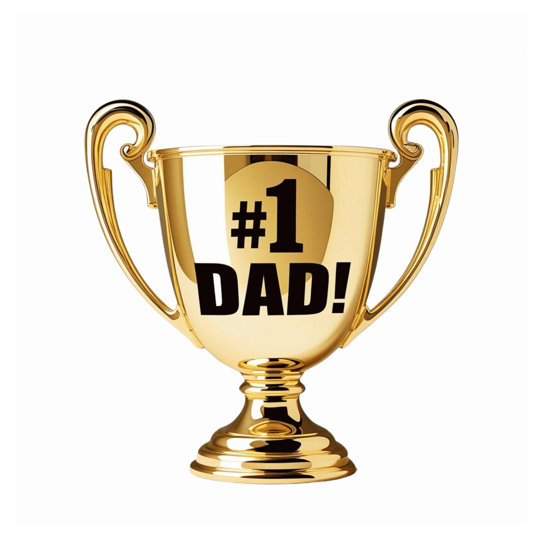 20 #1 Dad Trophy PNG | Happy Father's Day Graphics | #1 Dad Gold Trophy ...