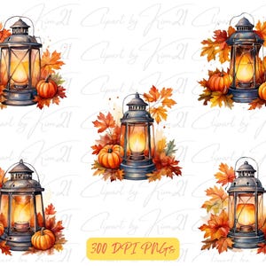 20 Autumn Lanterns | Autumn Clipart | Fall Clipart | Autumn Graphics - Etsy