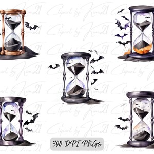 20 Halloween Hourglasses | Halloween Clipart | Hourglass Clipart ...