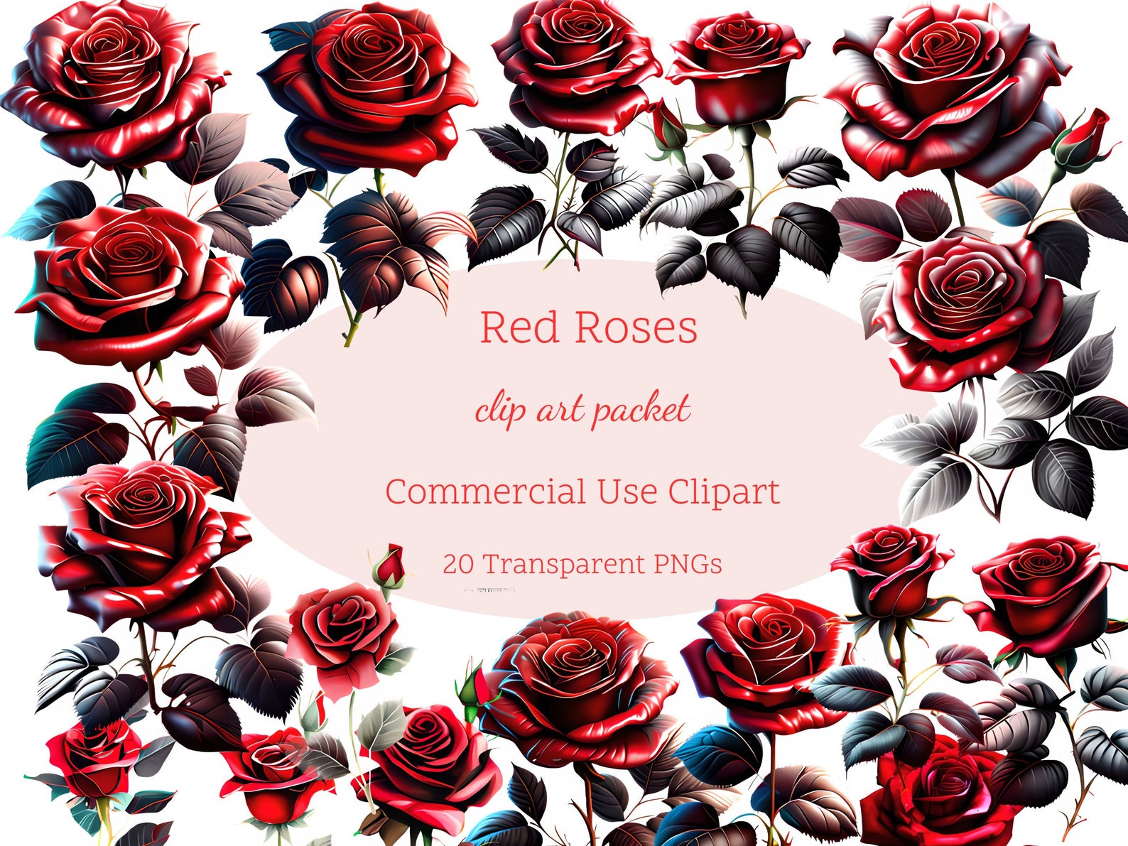 Red Roses Clipart Red Roses PNG Flowers Clipart Red Roses Graphics ...