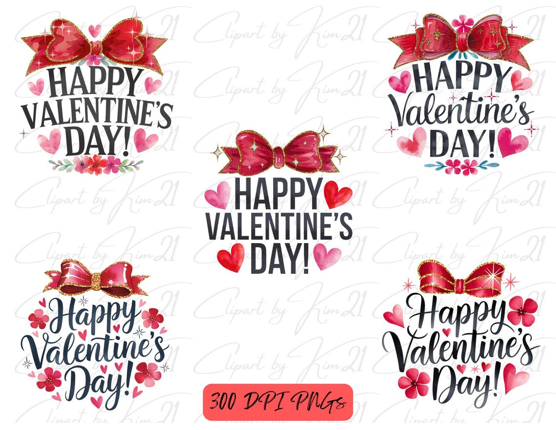 20 Happy Valentine's Day | Valentine Clipart | St Valentine's Day ...