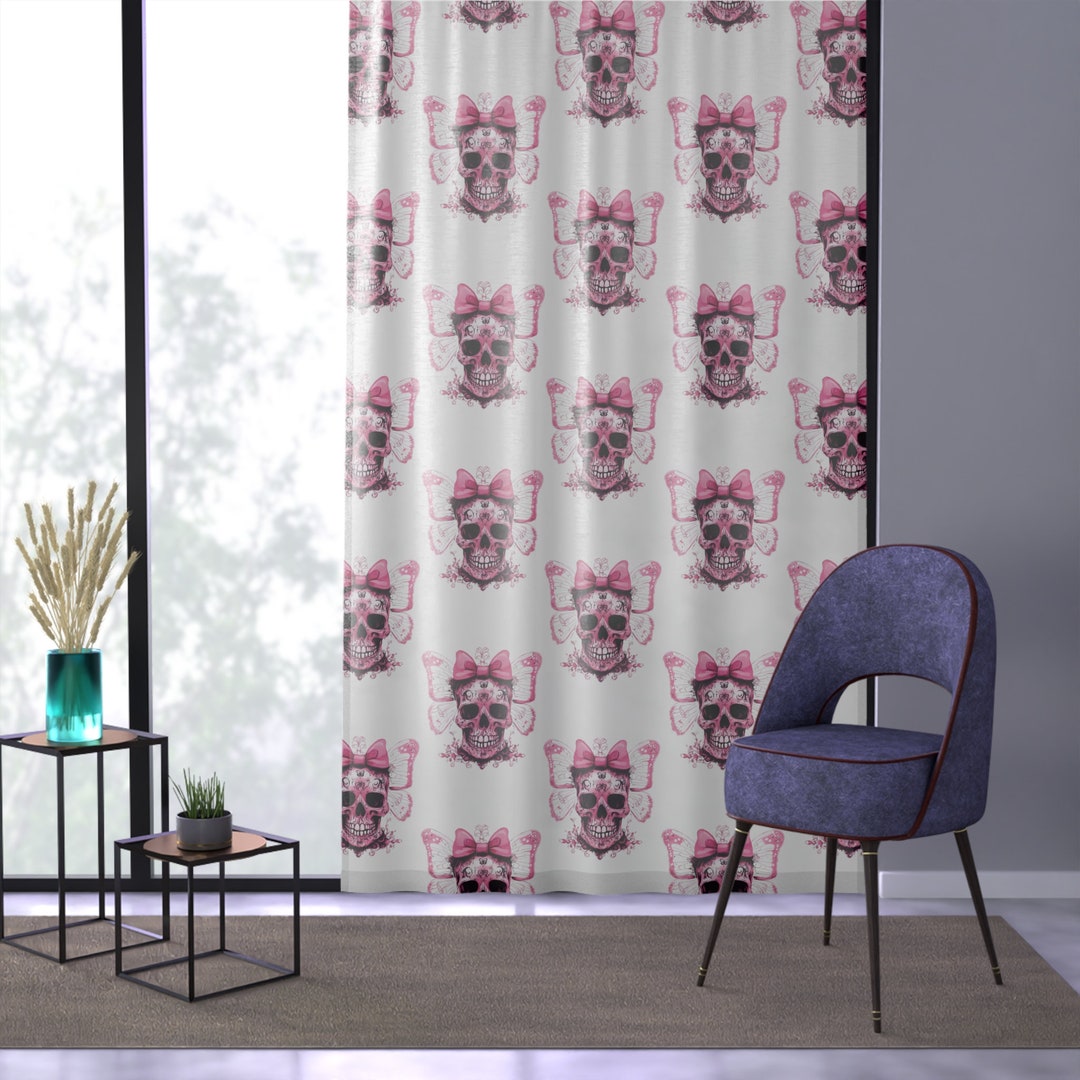 Goth Nursery Window Curtain Gothic Nursery Decor Dark Coquette - Etsy