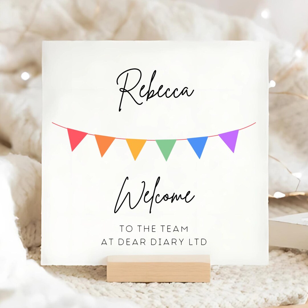 Welcome to the Team Card, Personalised New Joiner Card, New Job Card ...