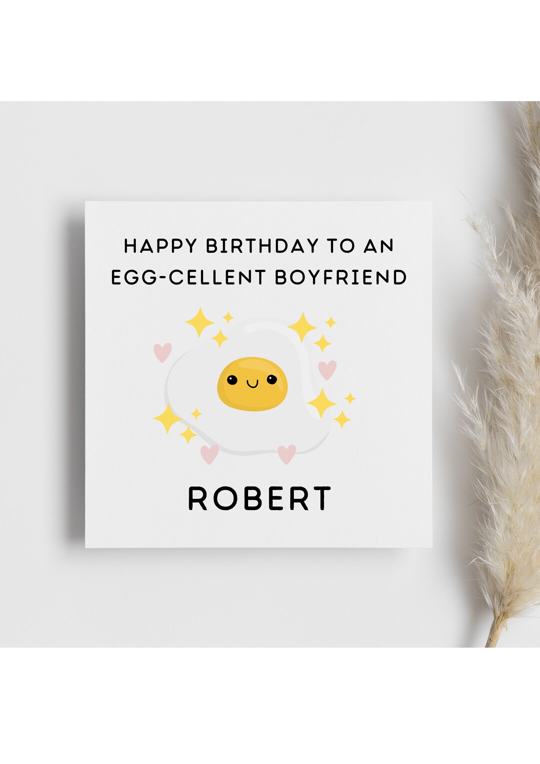Funny Egg-cellent Boyfriend Card, Birthday Card, for Him, Cute Funny ...