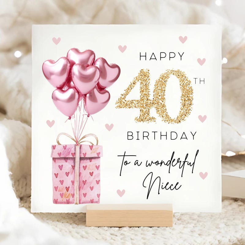 40th Birthday Card - Etsy UK