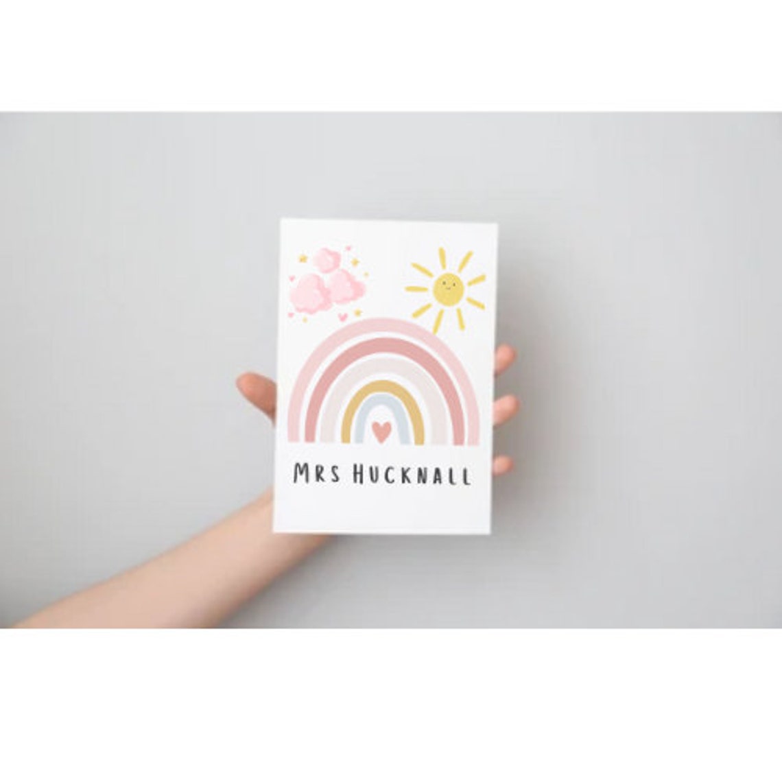 Personalised Teacher Card Goodbye Teacher Card End of Term Thank You ...