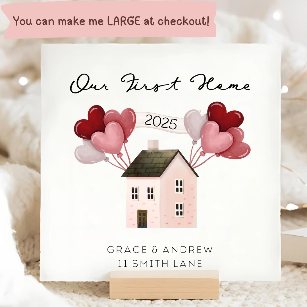 Our First Home Personalised Card, We Moved Card, Our 1st Home Together ...