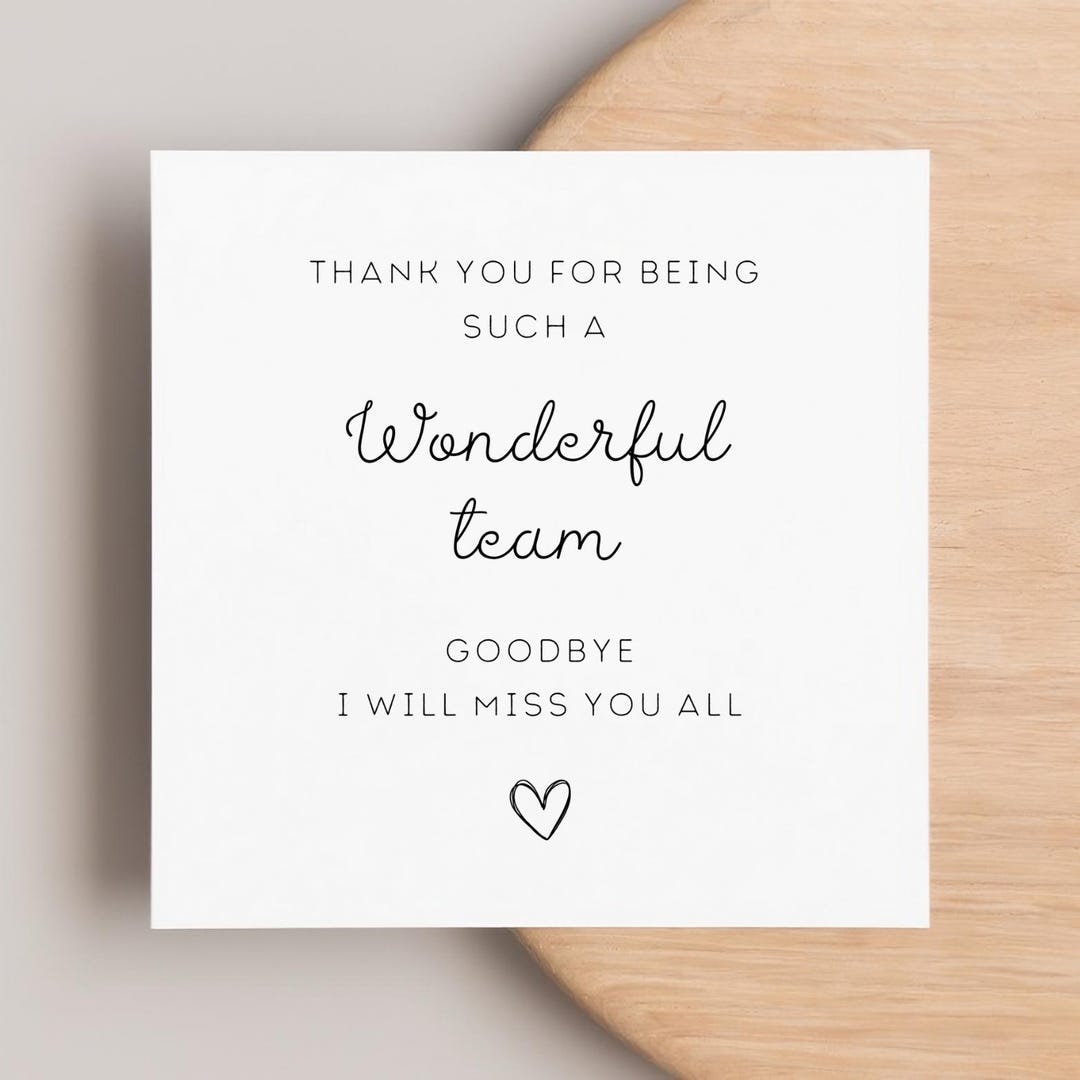 Leaving Goodbye Colleagues Card, Personalised Leaving Card, Colleague ...