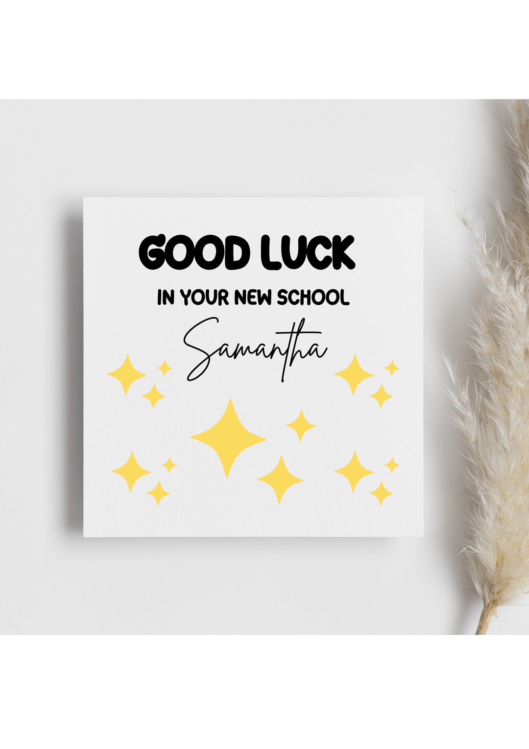 Personalised 'good Luck School' Card, Senior School, Primary School ...