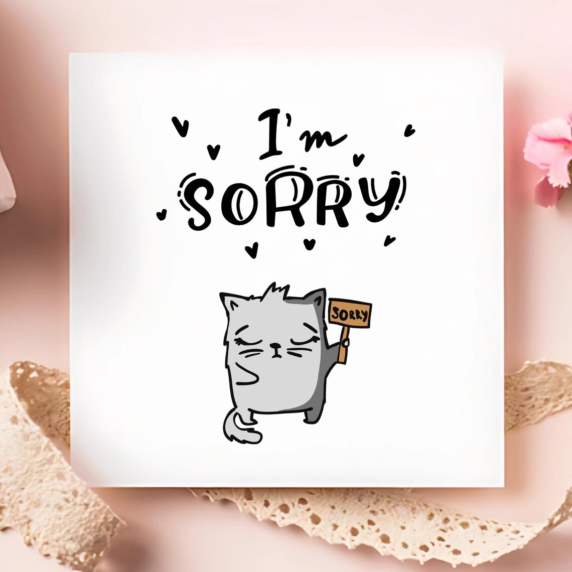 I Am so Sorry Card, I Am Very Sorry Gift, Sending Apologies Card, Truly ...