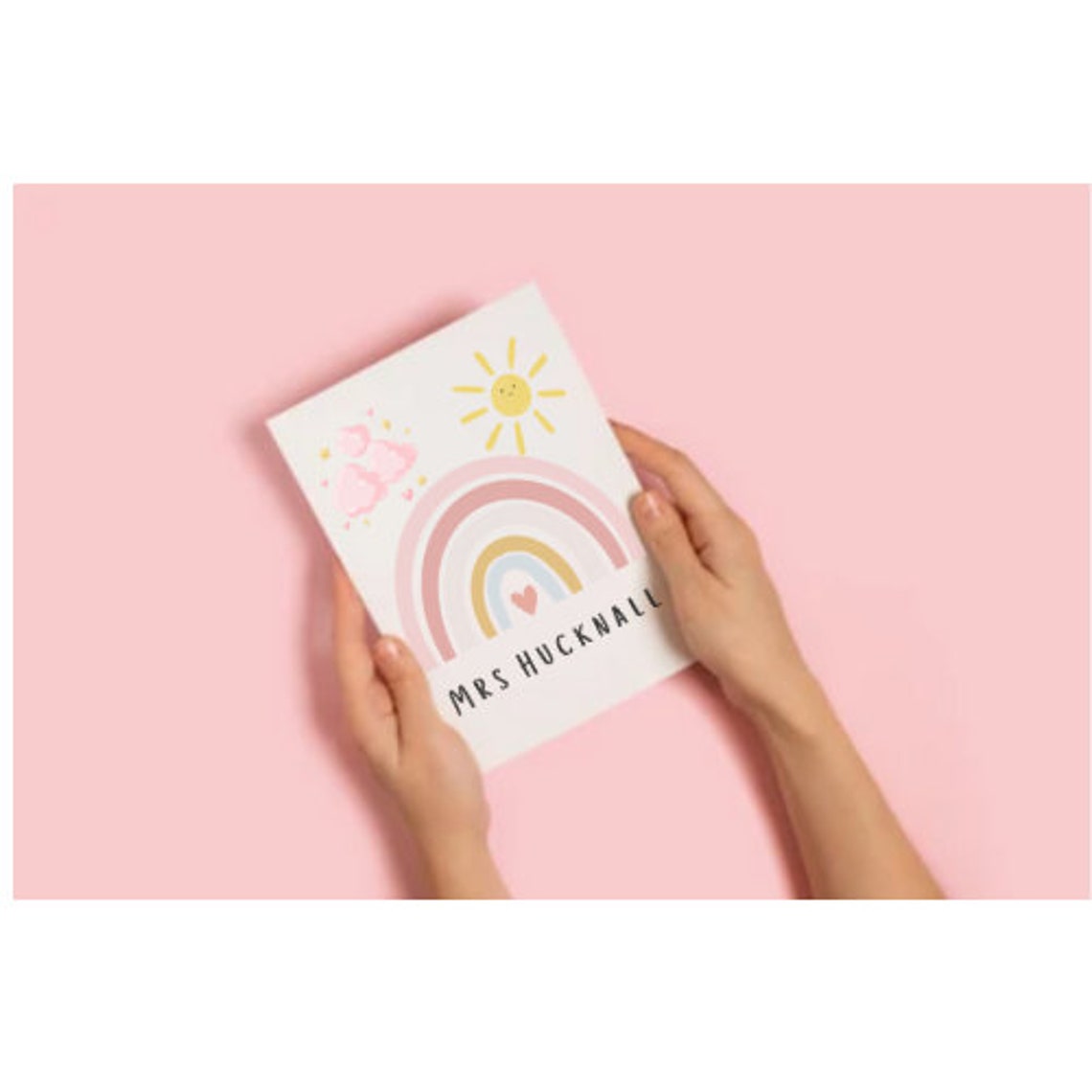 Personalised Teacher Card Goodbye Teacher Card End of Term Thank You ...