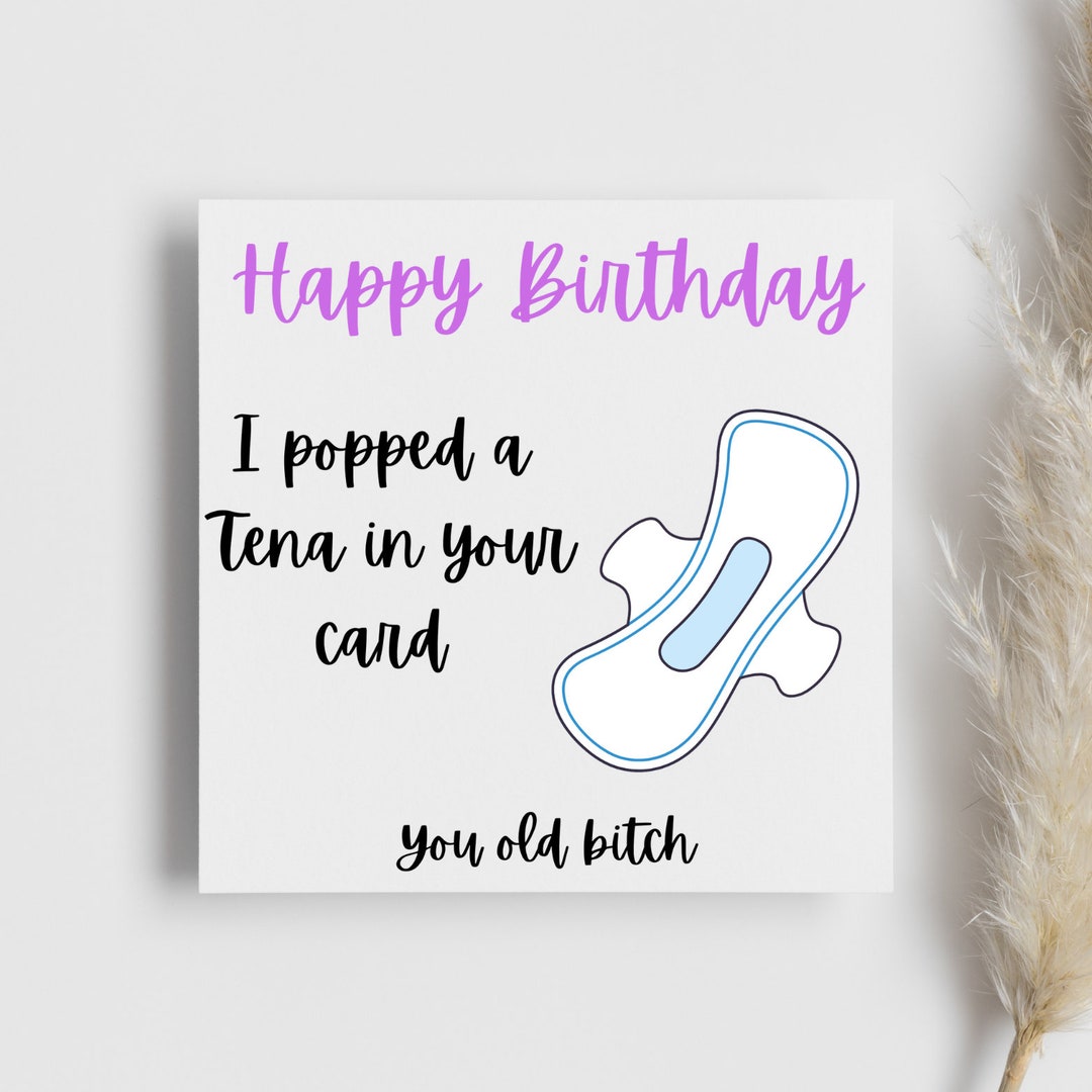 Funny Tena in Your Card Birthday Card, for Her, Joke, Funny, Hilarious ...