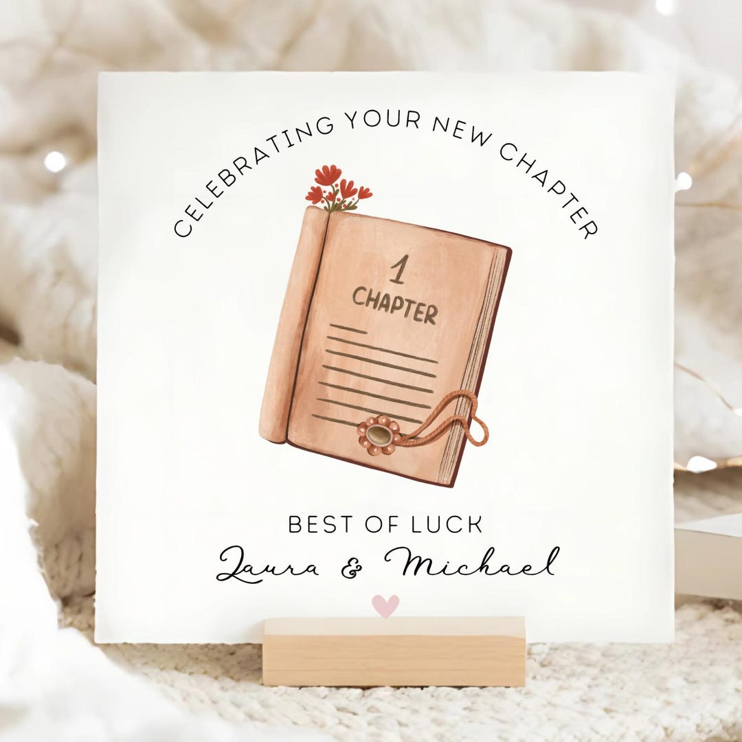 Celebrating Your New Chapter Card, Personalised New Chapter Card, Best ...