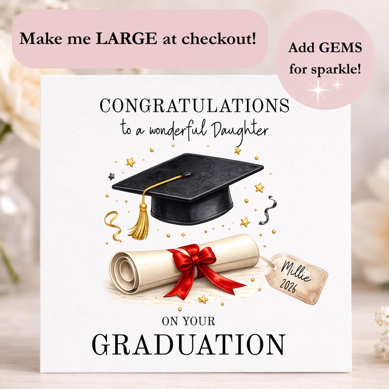 Well Done Daughter Card - Etsy