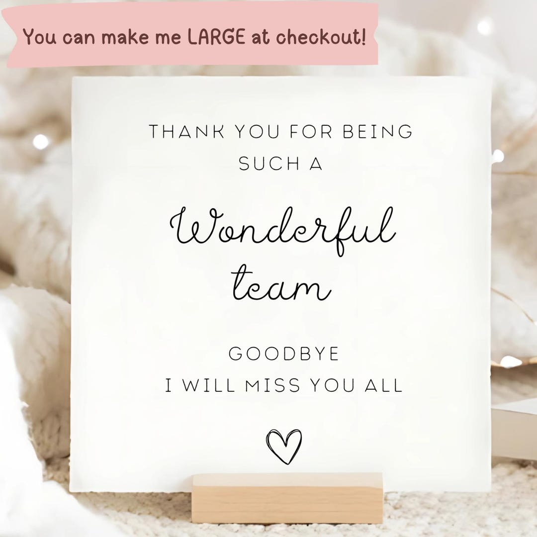 Leaving Goodbye Colleagues Card, Personalised Leaving Card, Colleague ...