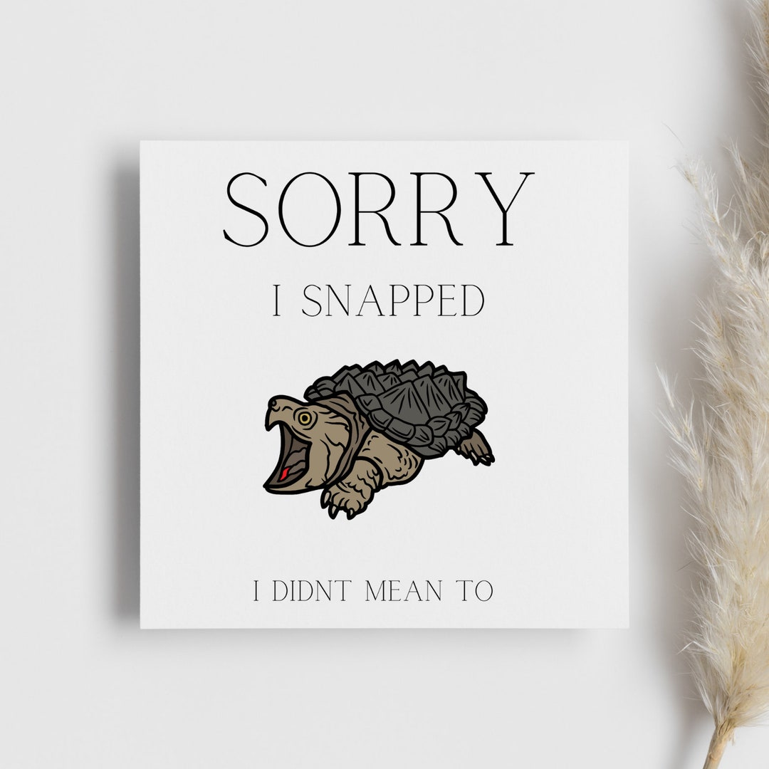 Sorry I Snapped, I Didnt Mean To, Special Card, Saying Sorry, I Am ...