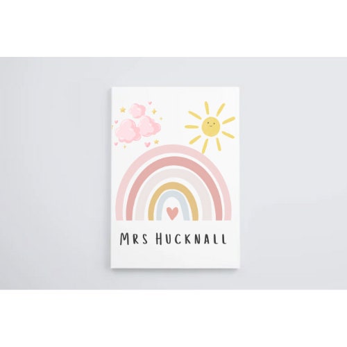 Personalised Teacher Card Goodbye Teacher Card End of Term Thank You ...