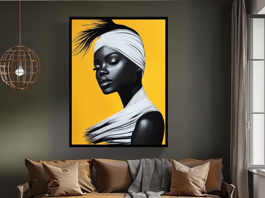 Ebony Gold & Grace - African Wrap, African Pride Art , African American ...