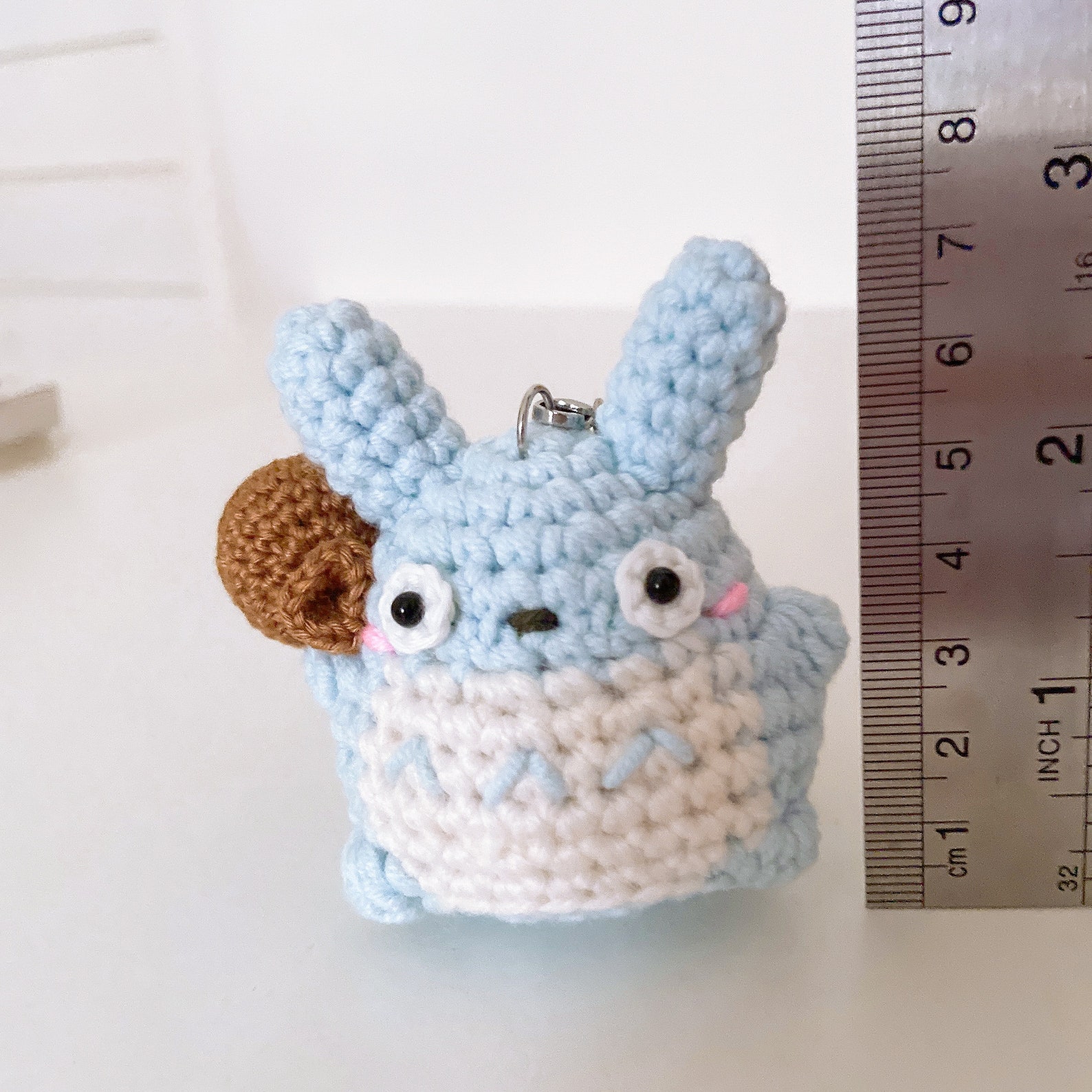 Handmade Totoro Amigurumi Crochet Key Chain, Phone Charm, Bag Charm ...