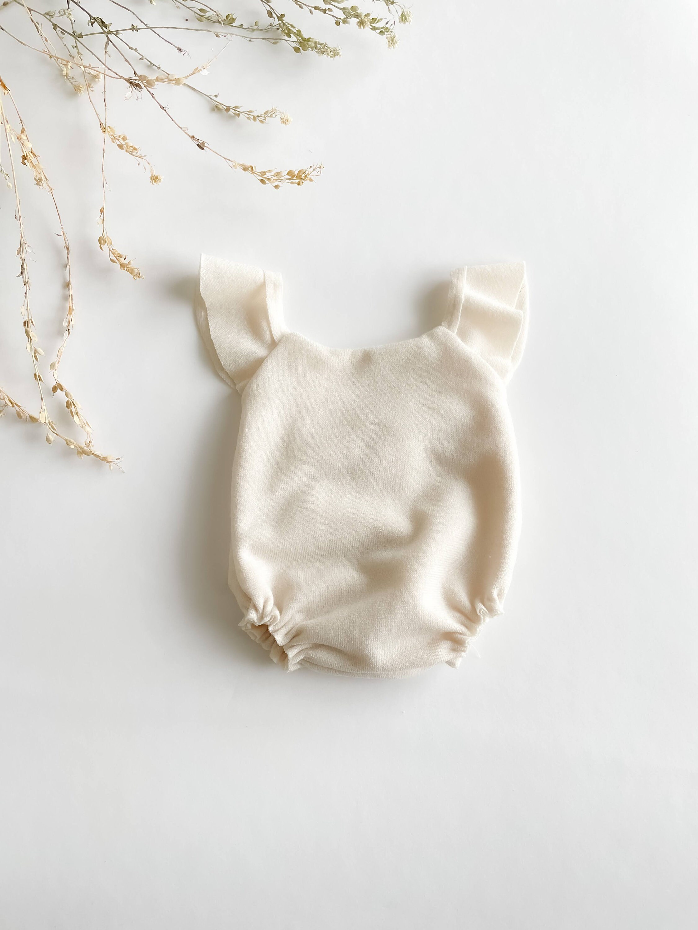 Maeve Beige Butterfly Baby Romper Newborn Photography Sessions Ideal ...