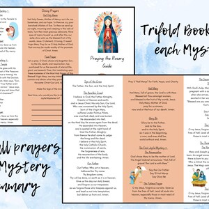 Praying the Rosary Guide Booklet | Guide for Rosary | Kids Guide for ...