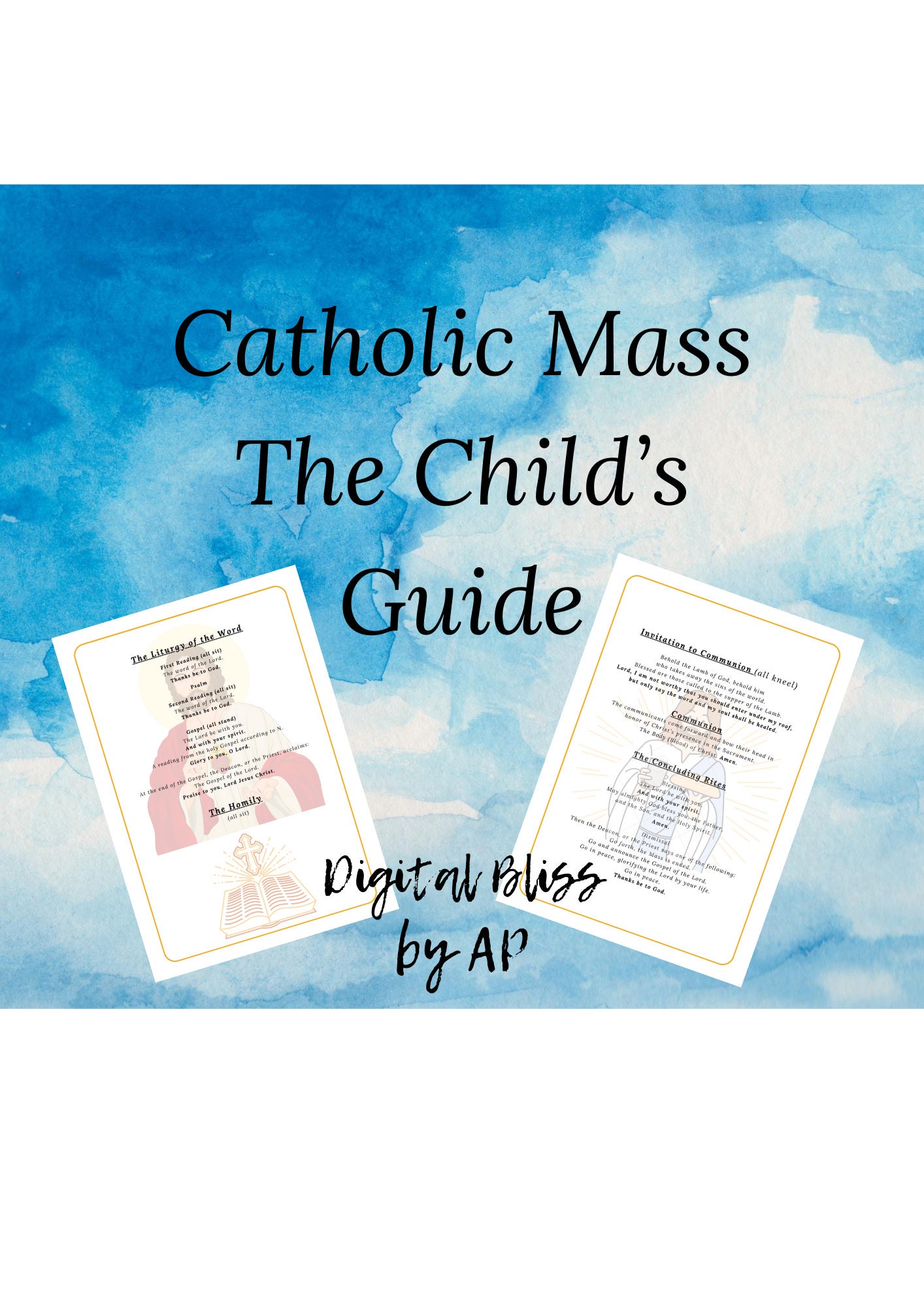 Catholic Mass: the Child's Guide - Etsy