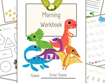 Groovy Preschool/kindergarten Morning Workbook - Etsy