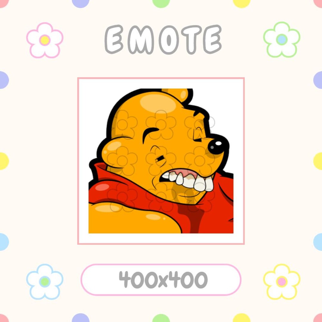 Drooling Winnie - Emote - Etsy