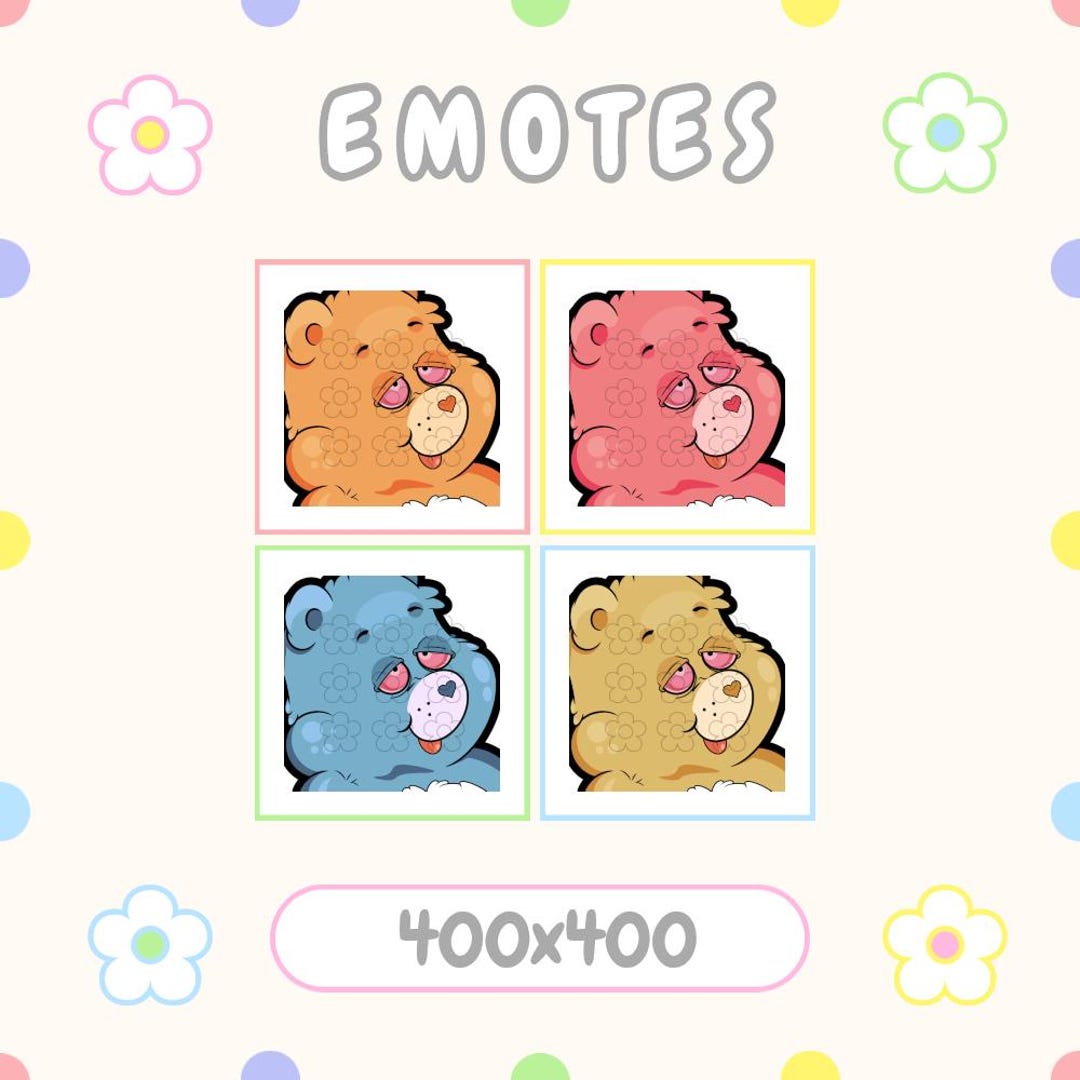 Stoned Care Bears - Emotes - Etsy