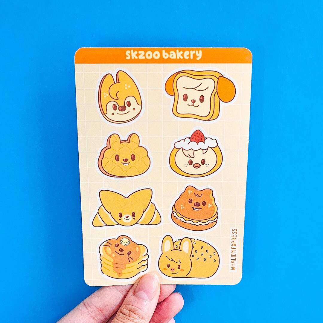 Stray Kids SKZOO Bakery Sticker Sheet - Etsy