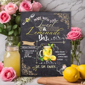 Printable Lemonade Sign Ready to Print Chalkboard Lemonade Sign ...