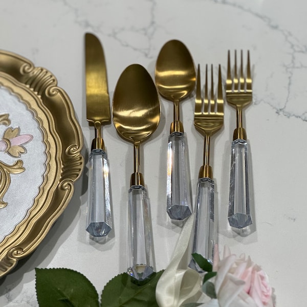 Acrylic Handle Flatware - Etsy