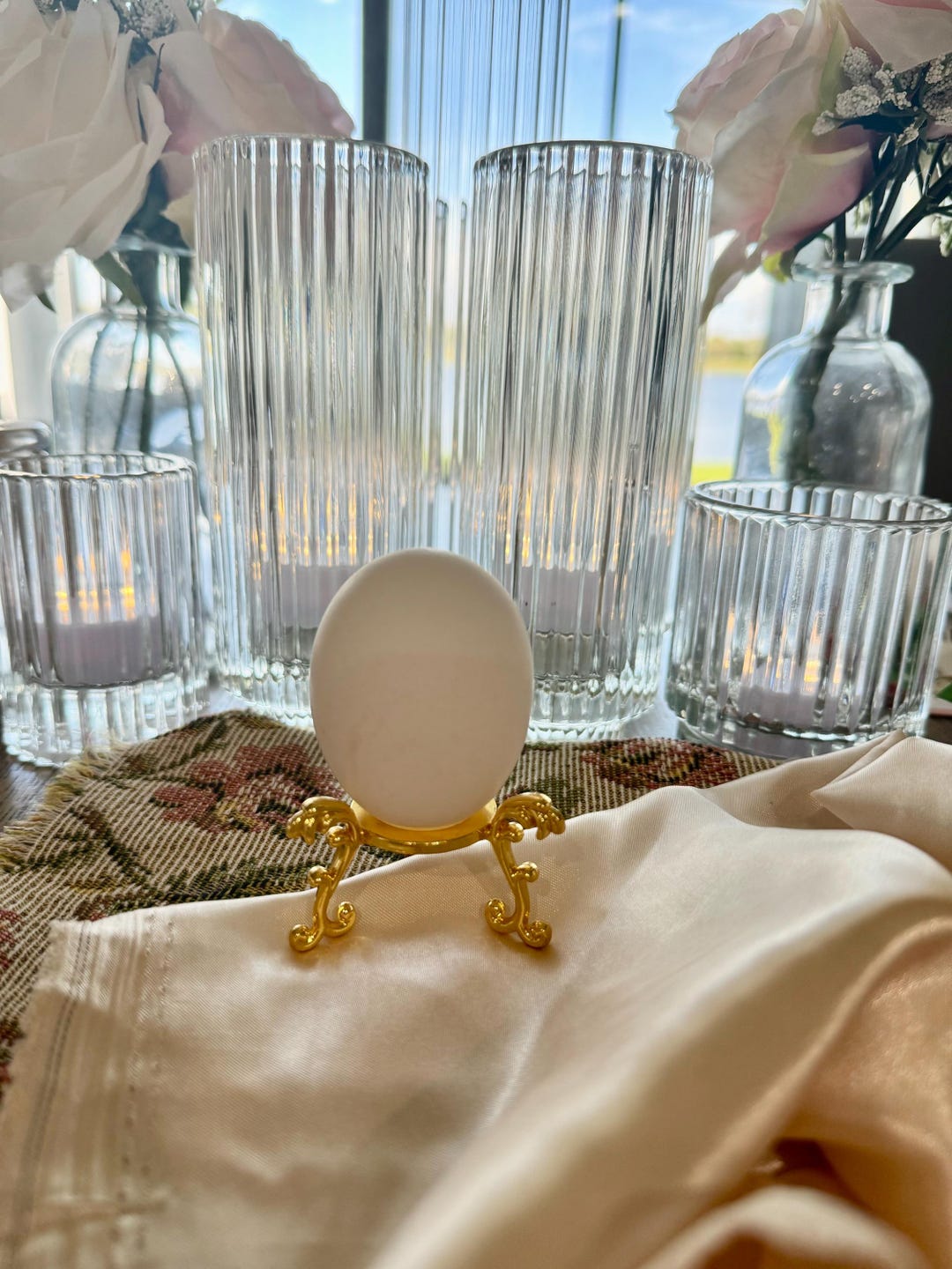 Gold Easter Egg Holder Gold Cookie Stand Gold Date Stand for Iftar ...