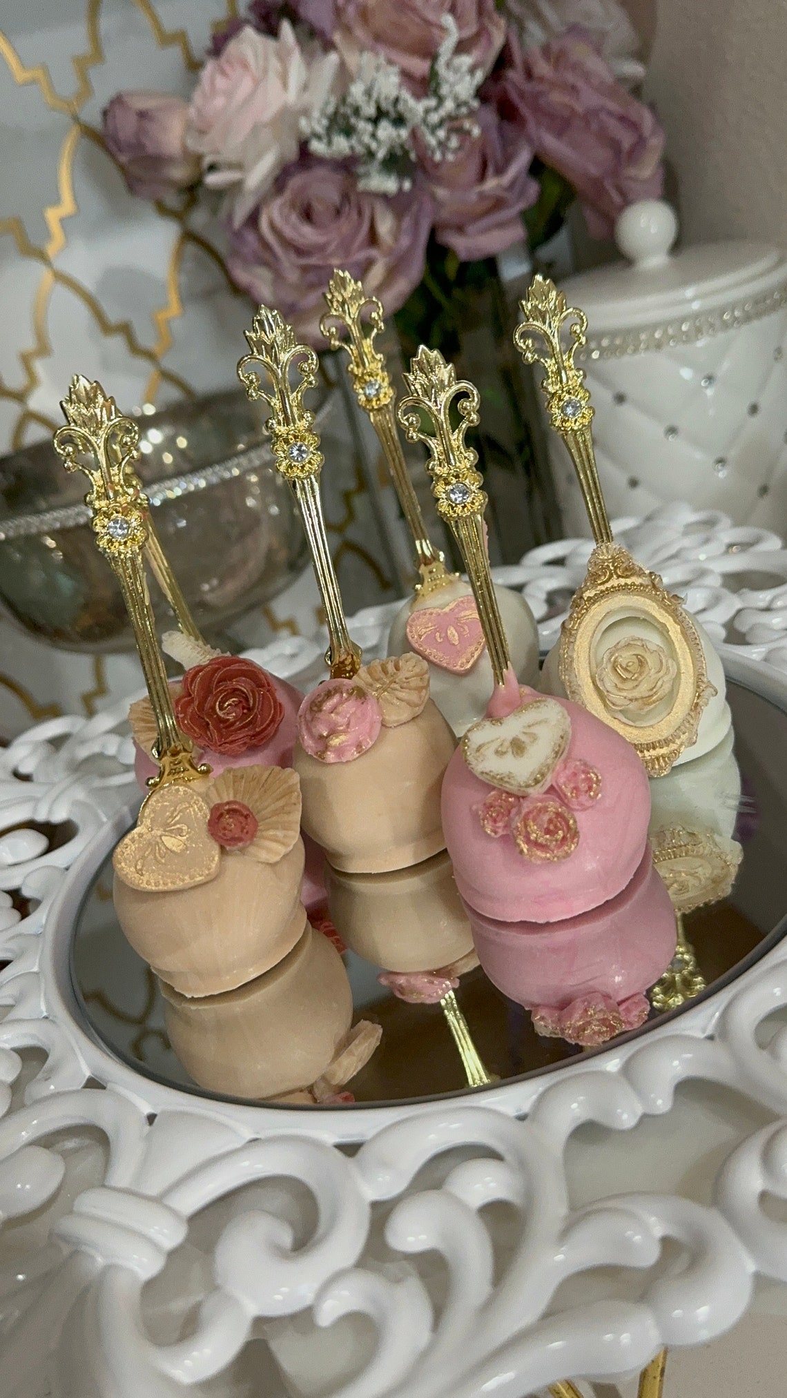 Fancy Cakepops Baby Shower Cakepop Favors First Birthday Favors Akeeka ...