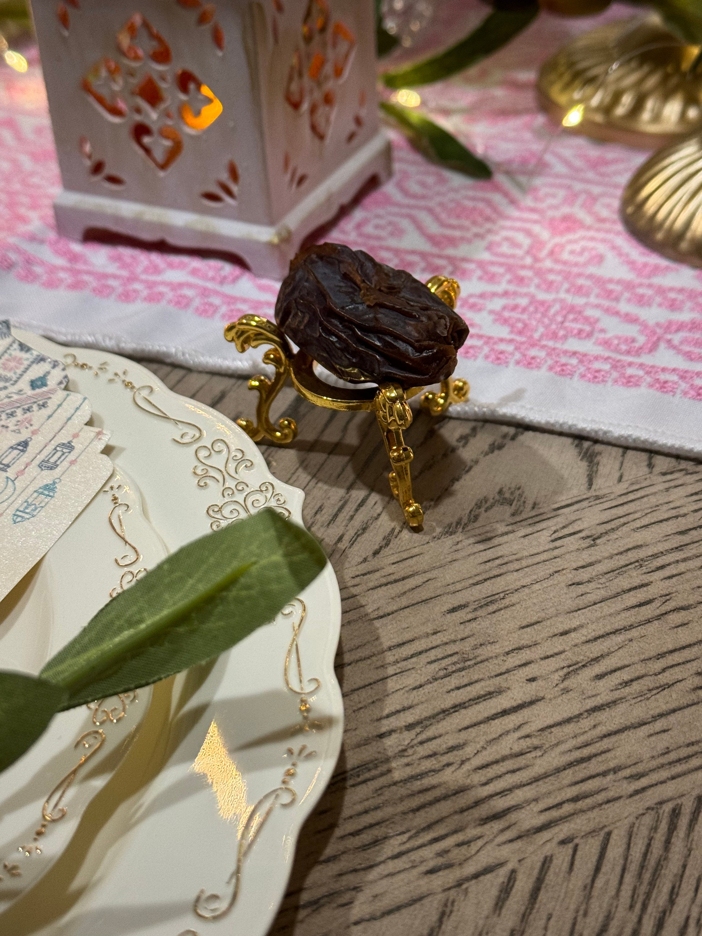 Gold Date Stand for Iftar Ramadan Table Decoration Ramadan Decor Silver ...