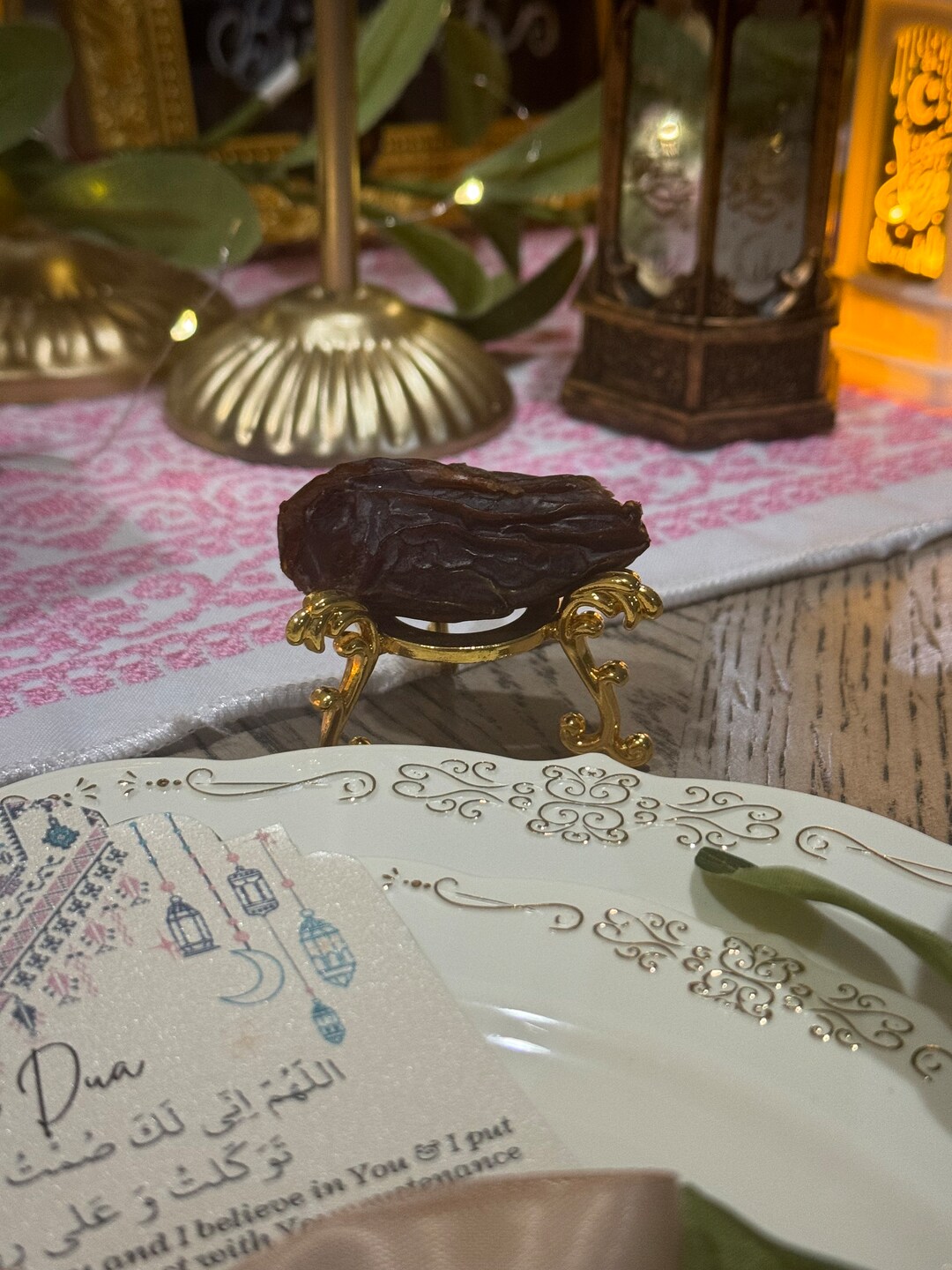 Gold Cookie Stand Gold Date Stand for Iftar Ramadan Table Decoration ...