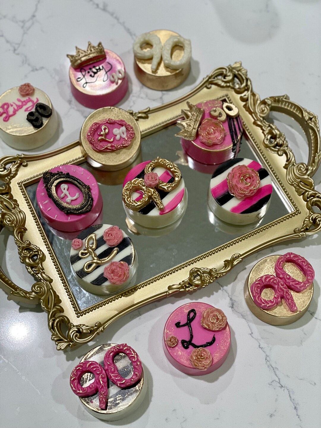 Fancy Custom Chocolate Covered Oreos Cookie Party Favors First Birthday ...