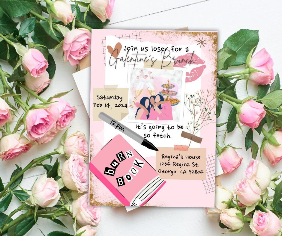 Mean Girls Night Invite Mean Girls Galentine Invitation, Mean Girls ...