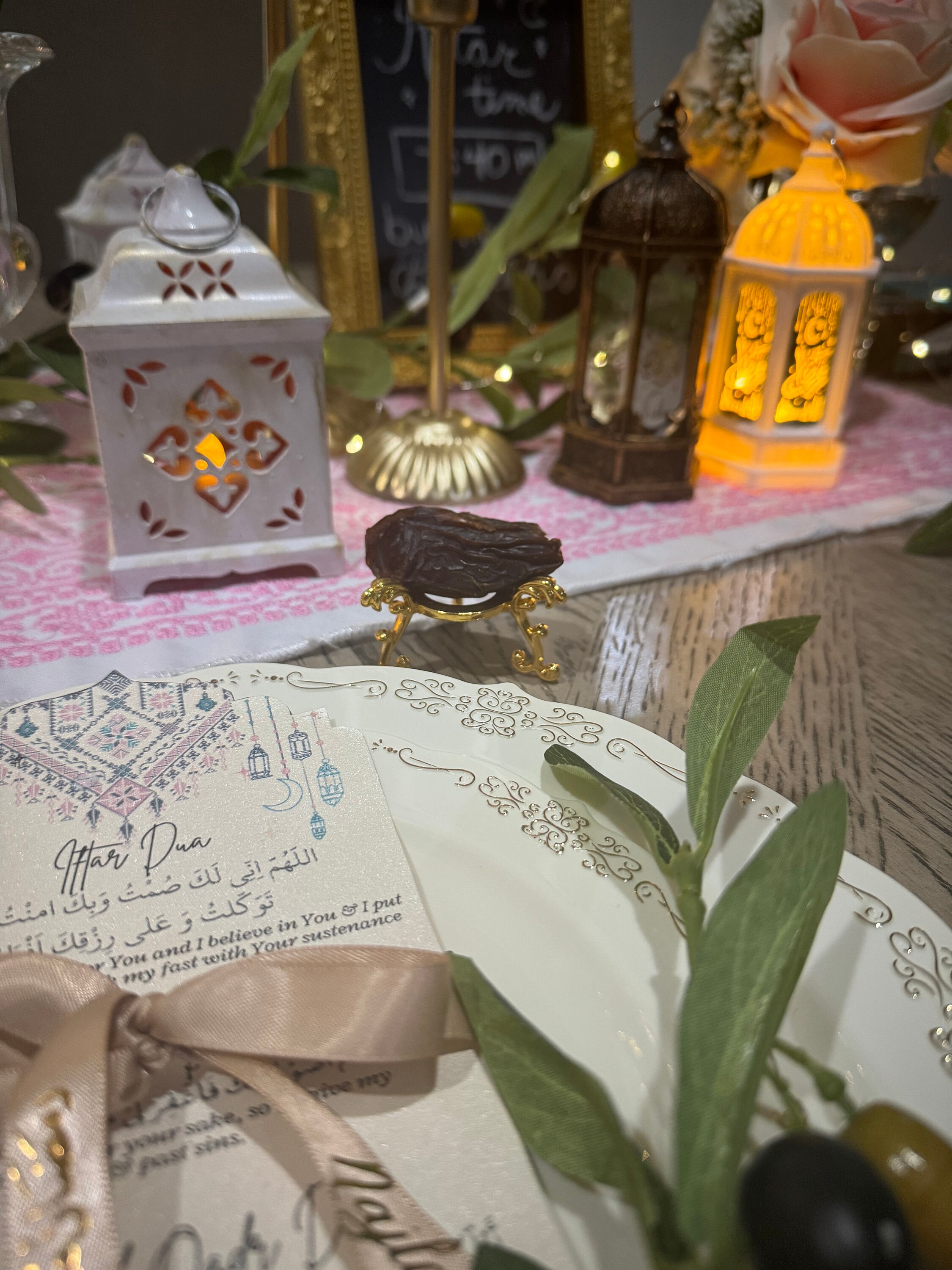 Gold Date Stand for Iftar Ramadan Table Decoration Ramadan Decor Silver ...