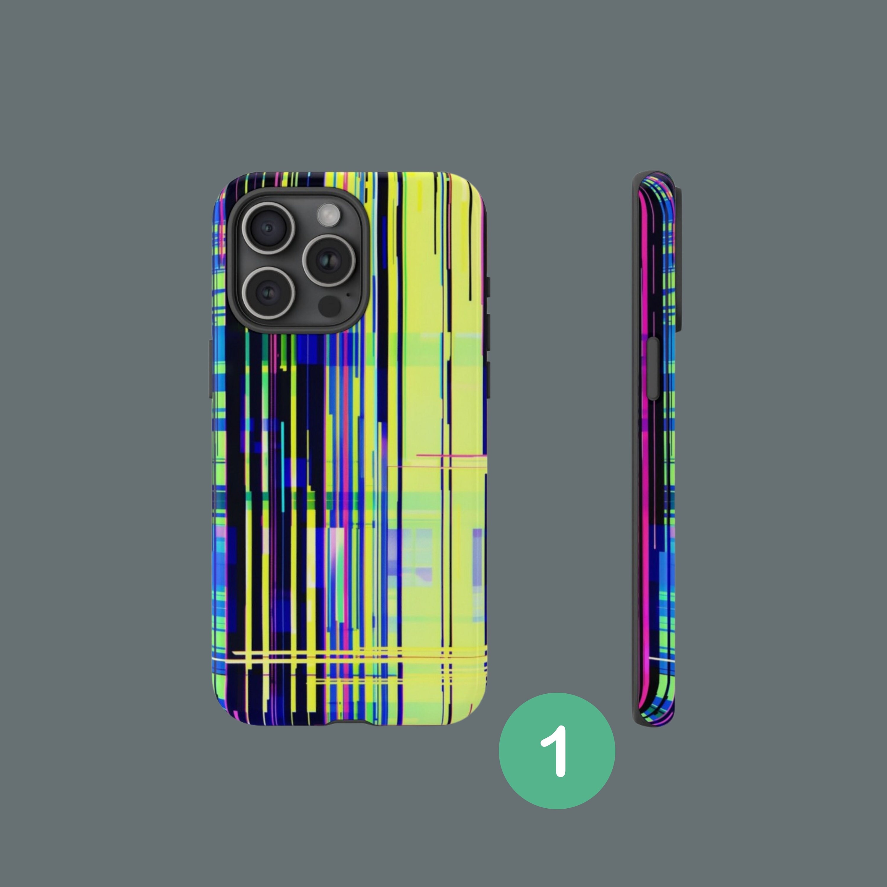 Rainbow Barcode Pattern Phone Case for iPhone 15 14 13 12 11 X 8 Mini ...